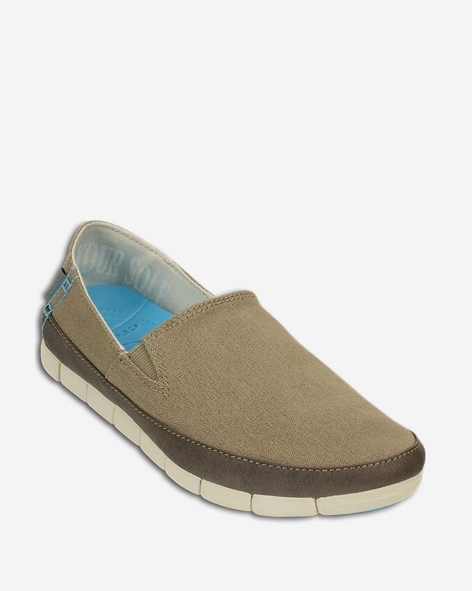 Сліпони Crocs stretch sole loafer 35 (Хакі)